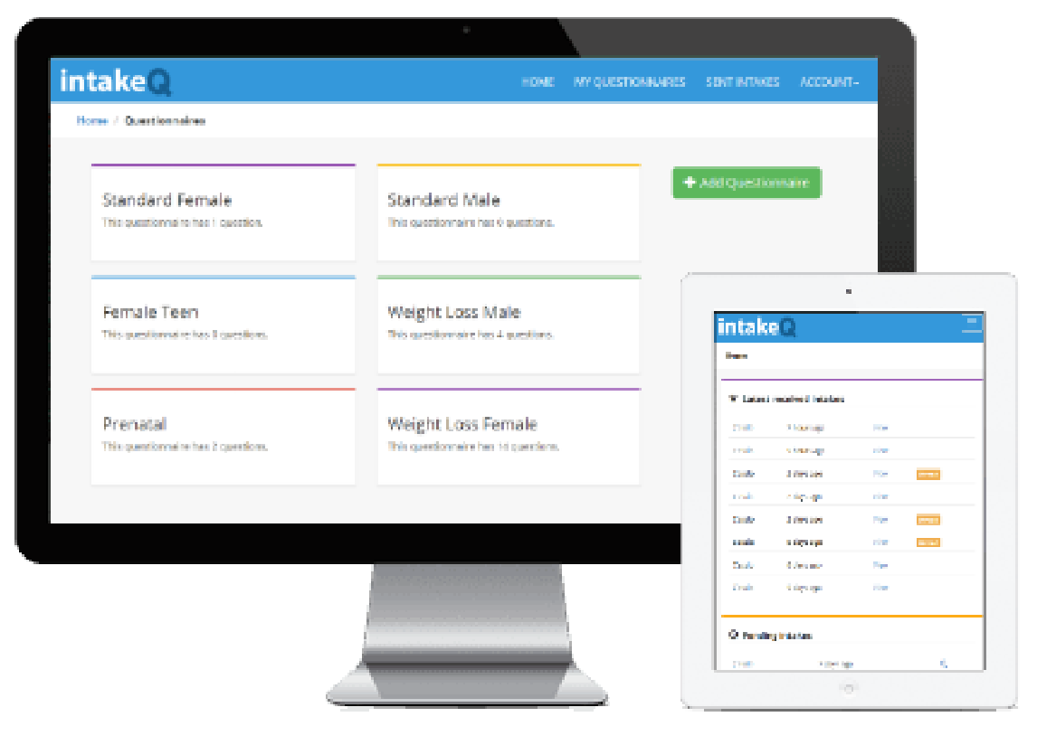 Online Intake Forms - intakeQ